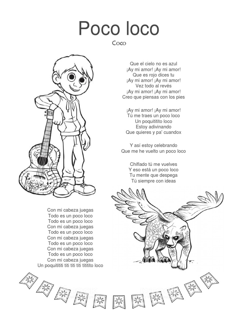 Letra Poco Loco Coco Colorear | PDF | Ocio