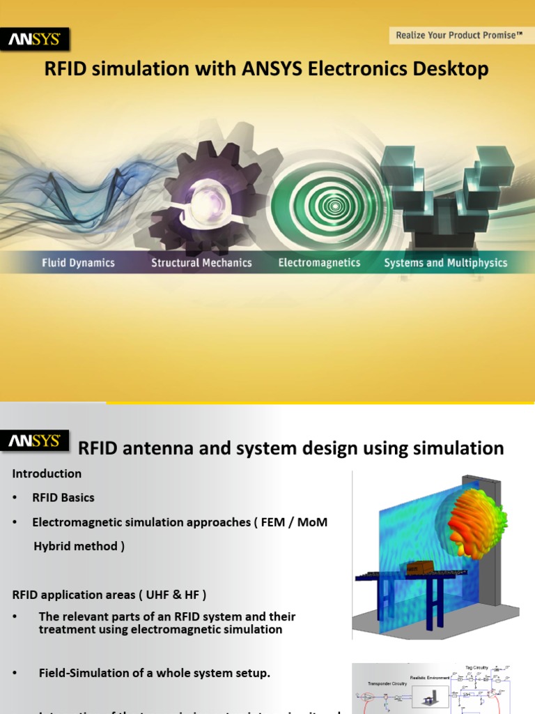 RFID Simulation With ANSYS Electronics Desktop | PDF | Antenna (Radio ...