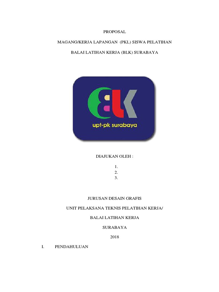 Contoh Proposal Magang BLK | PDF | Karier & Perkembangan