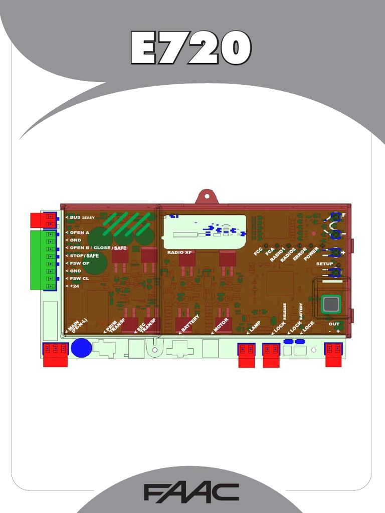 Faac C720 E720 | PDF | Power Supply | Electronics
