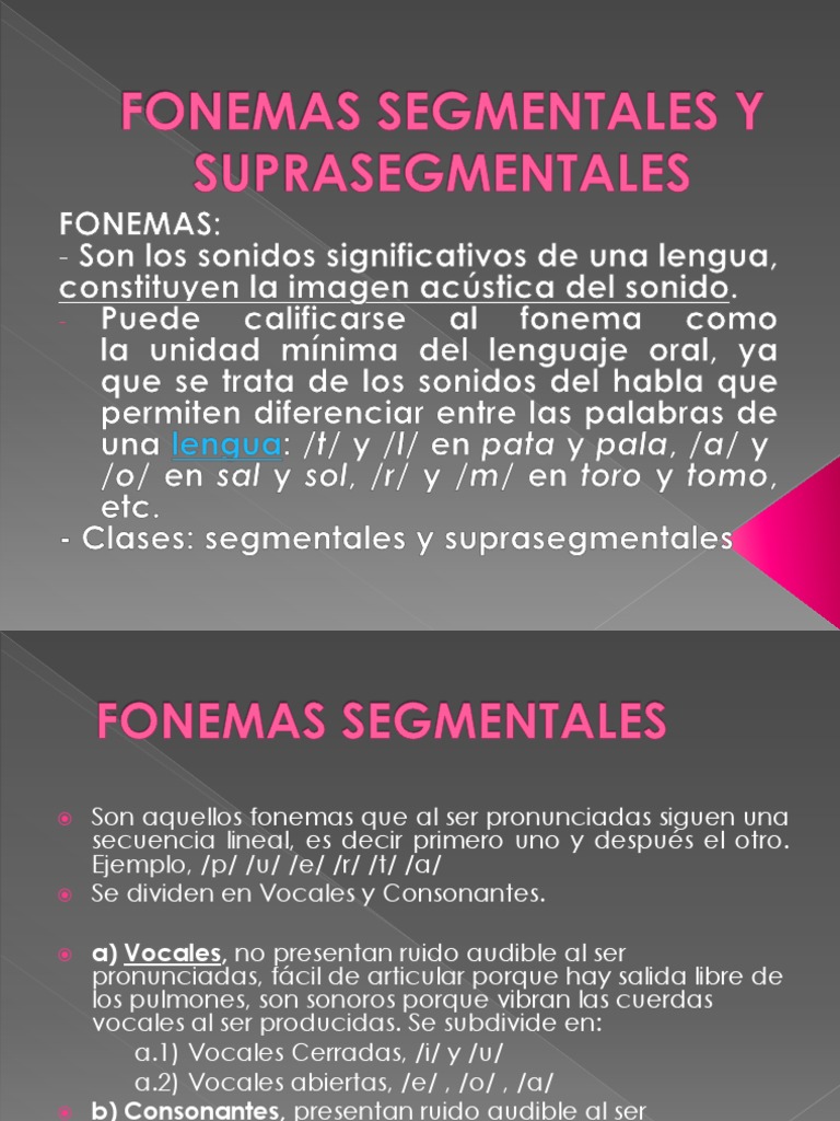 Fonemas Segmentales y Suprasegmentales - Copia | Vocal | Idiomas