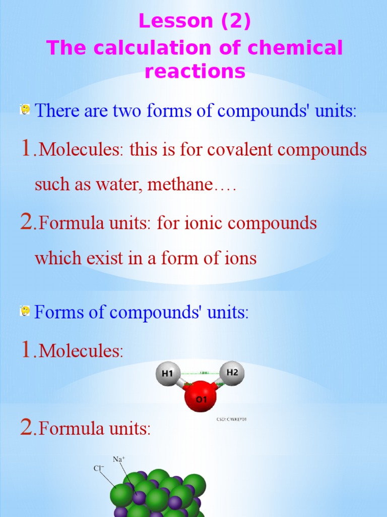 Lesson 2 Chemistry | PDF | Molecules | Chemical Compounds