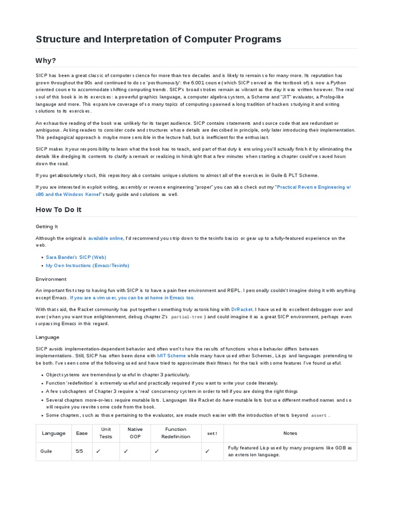 Structure and Interpretation of Computer Programs | PDF | Scheme ...