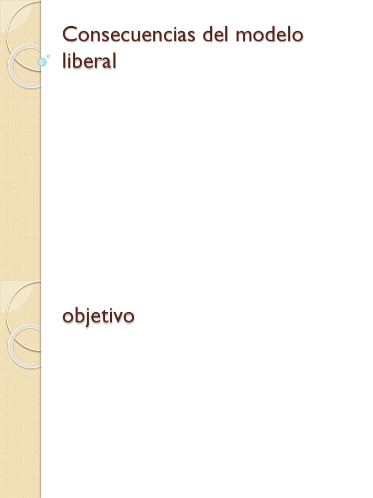 Consecuencias Del Modelo Liberal | PDF
