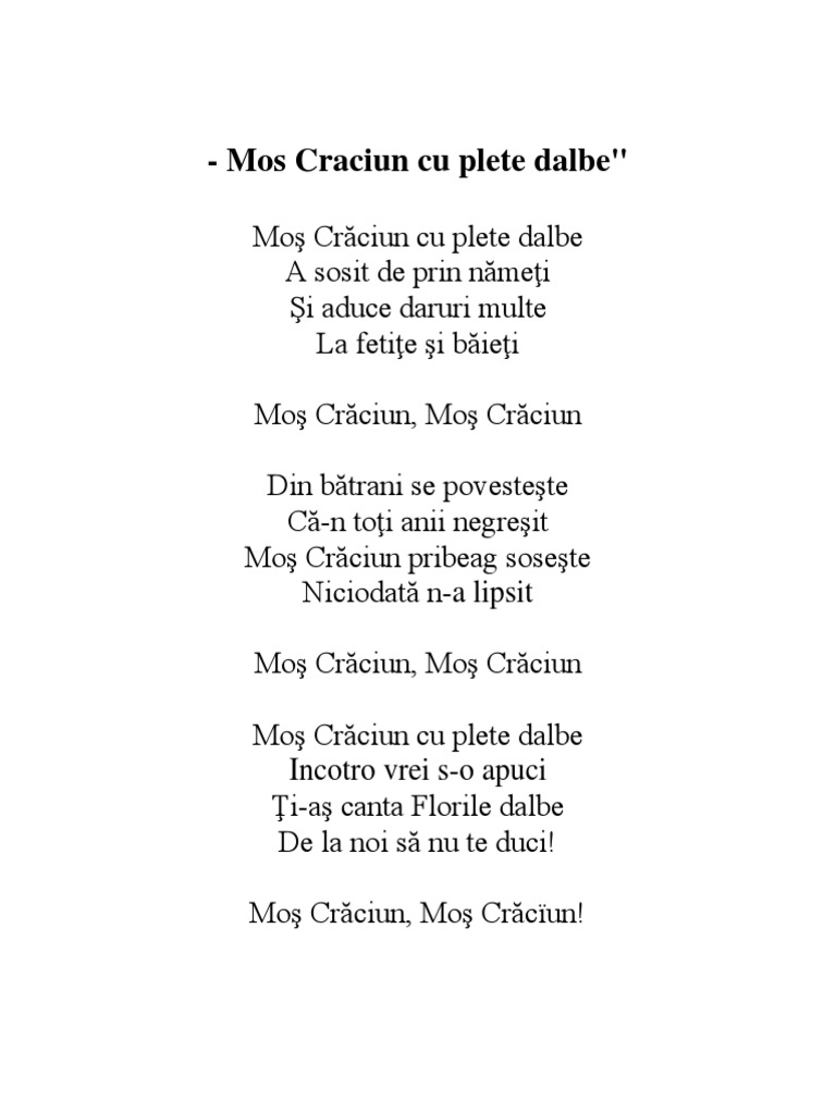 Versuri Colinde | PDF