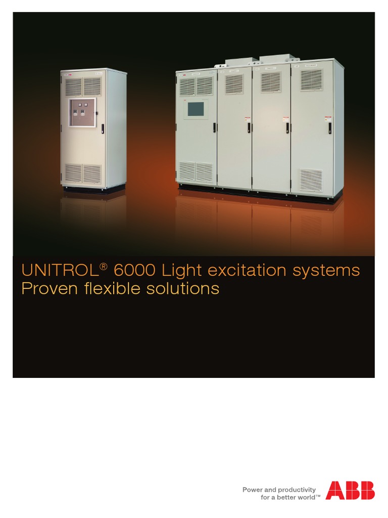 ABB Excitation UNITROL 6000 Light Brochure PDF | Technical Support ...