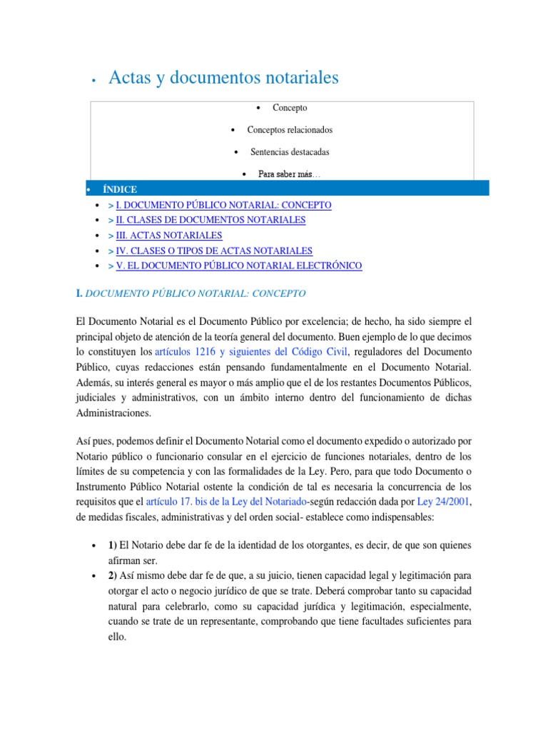 Actas y Documentos Notariales | PDF | Ley común | Información del gobierno