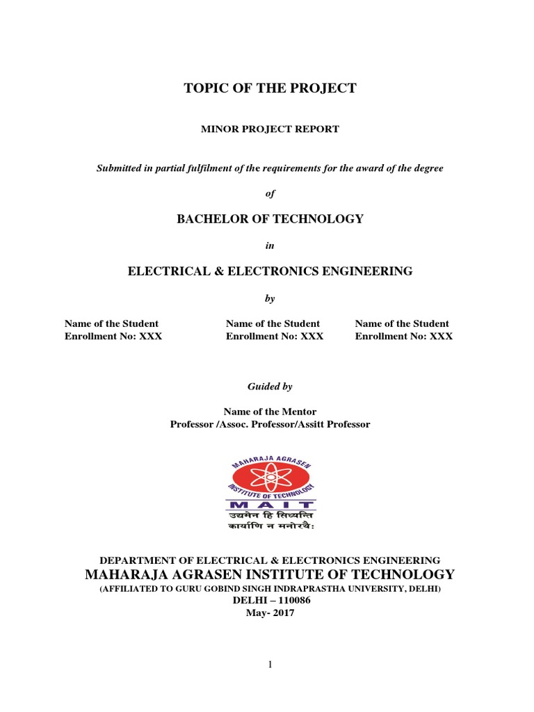 Major Project Report Format Ggsipu Mait | PDF | Computational Science | Applied Mathematics