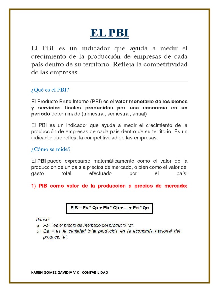 El Pbi | PDF