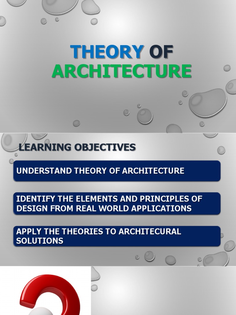 Intro To Theory of Architecture | PDF | Shape | Design