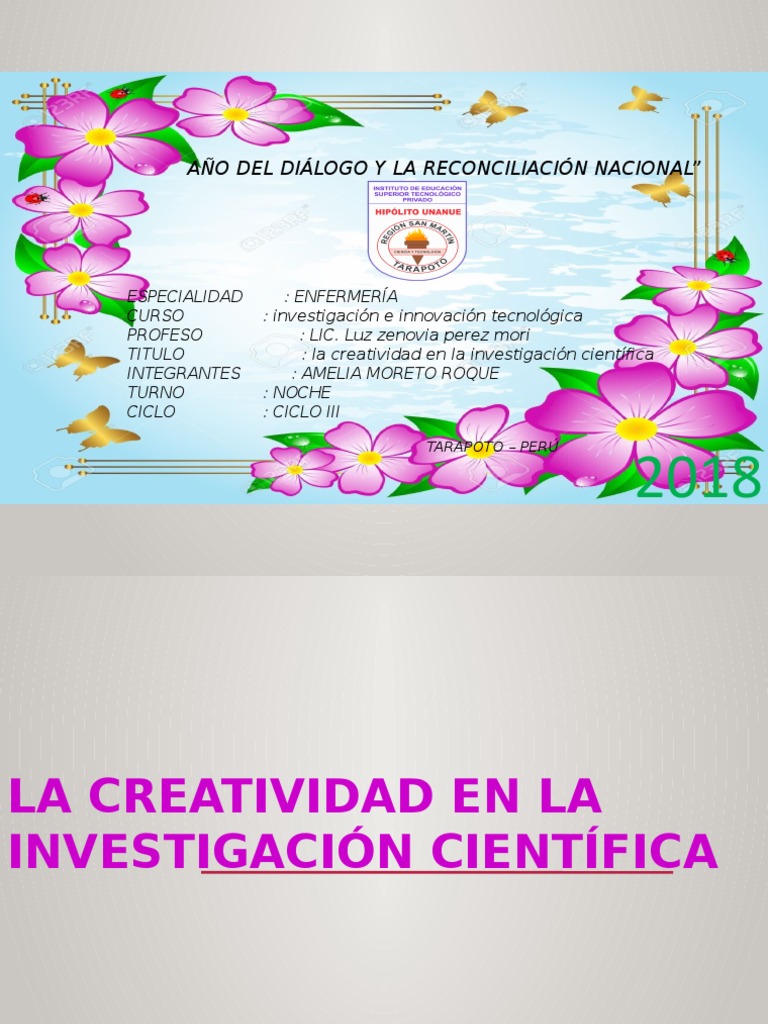 La Creatividad en La Investigacion Lista | PDF | Creatividad | Science