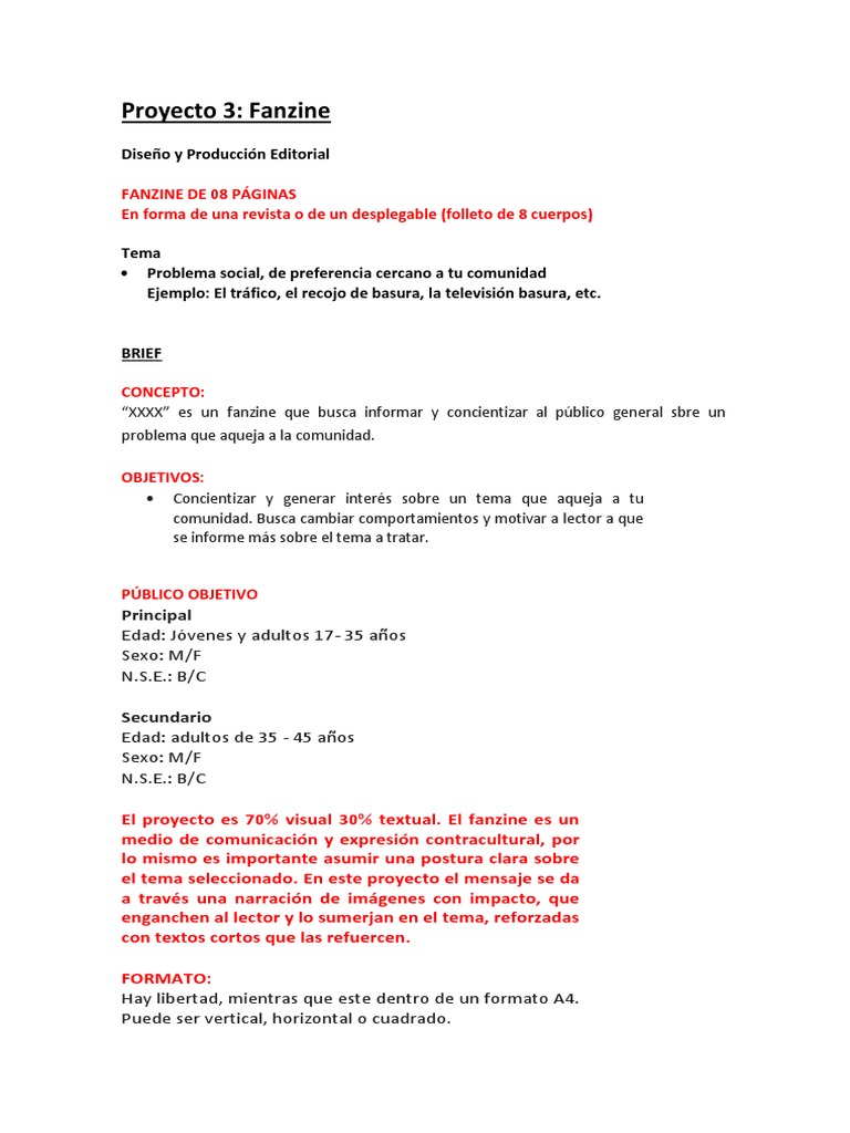 DPE Proyecto Fanzine | PDF