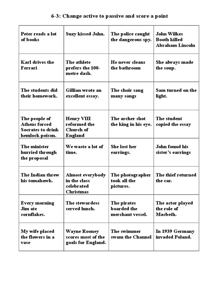 Active To Passive Activities Promoting Classroom Dynamics Group Form ...