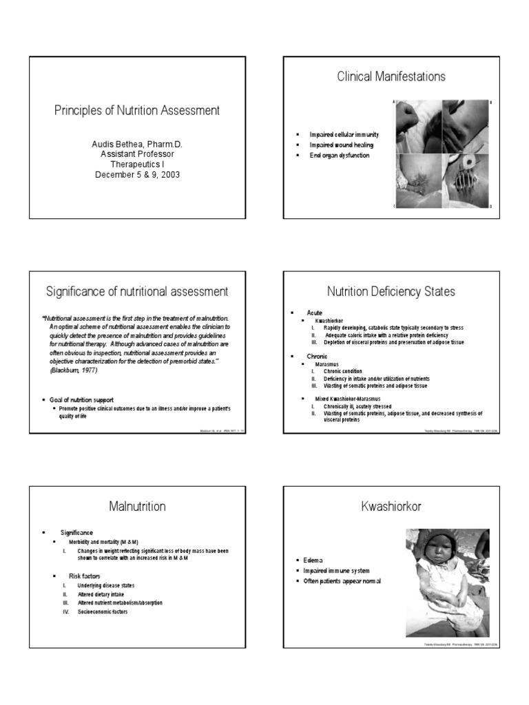 Nutritional Assessment Principles | PDF | Nutrition | Diet & Nutrition
