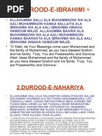 40 Durood Salat & Salam Compilation | PDF | Islamic Texts | Hadith