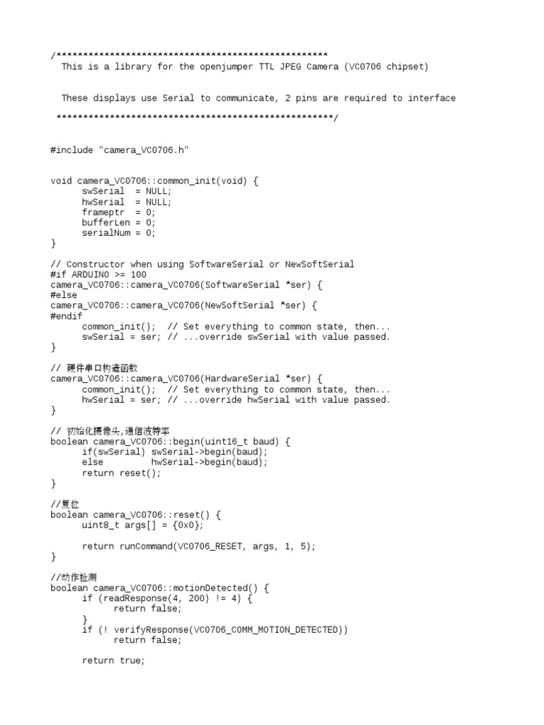 Camera Vc0706 Pdf Areas Of Computer Science Digital Technology 
