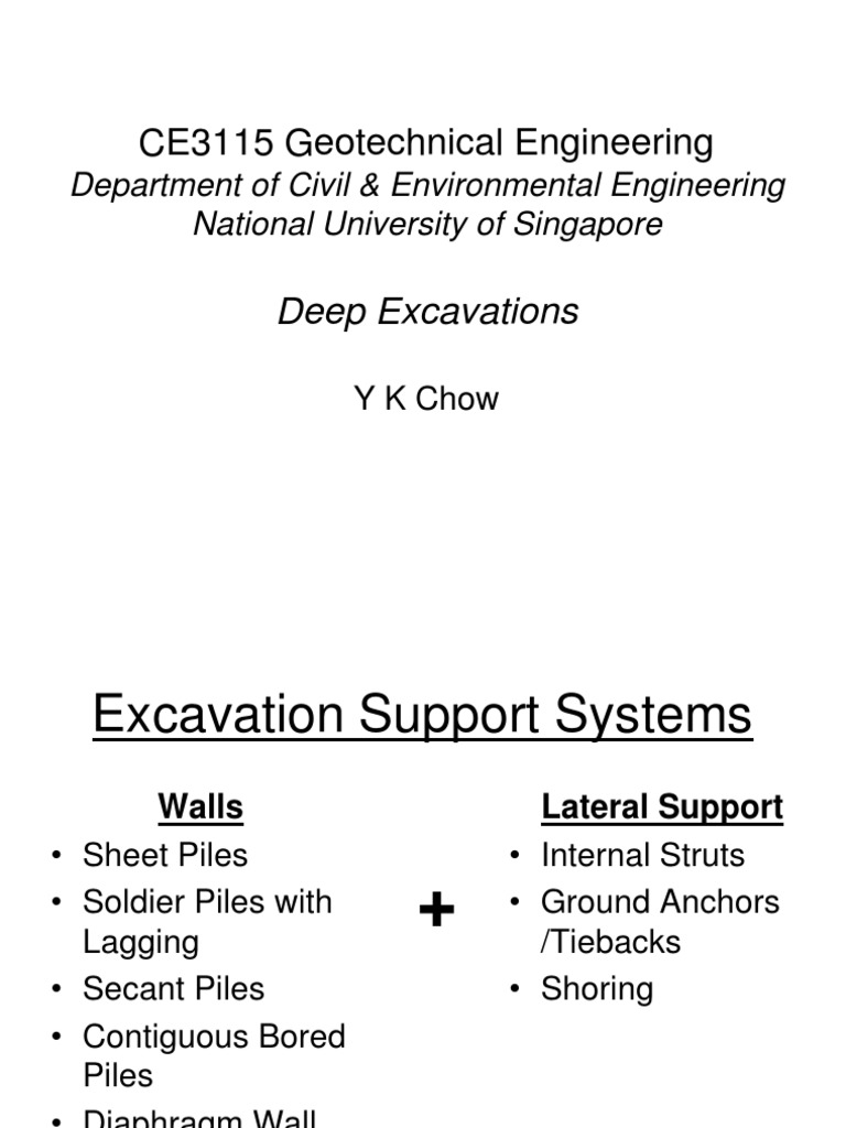 Deep Excavations | PDF | Deep Foundation | Structural Engineering