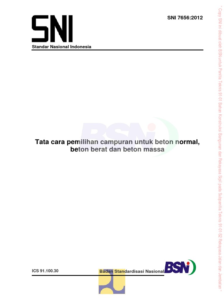 Sni 7656-2012 PDF | PDF