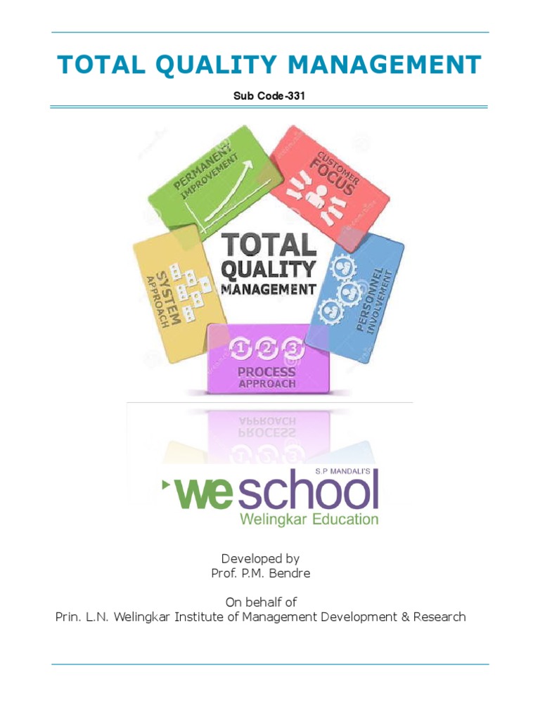 Total_Quality_Management_331_v1.pdf | Quality (Business) | Quality ...