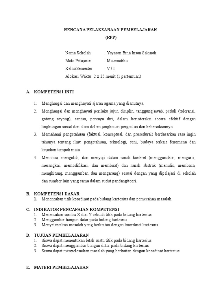 RPP Micro Teaching | PDF