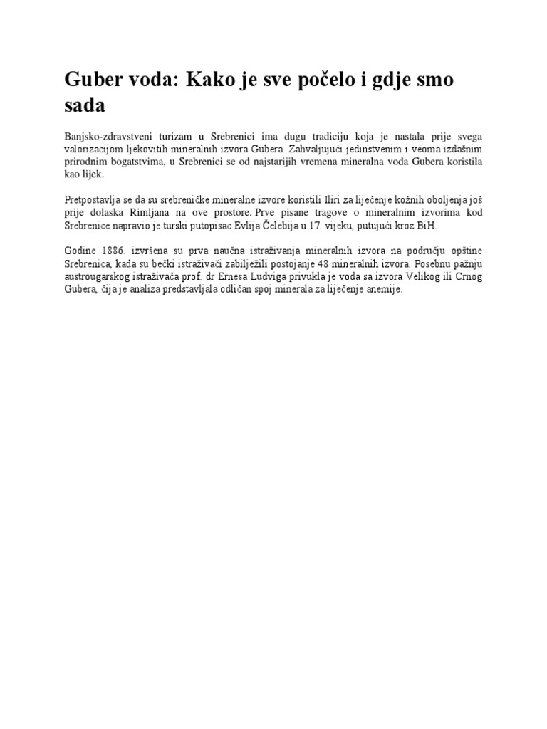 Guber Voda | PDF