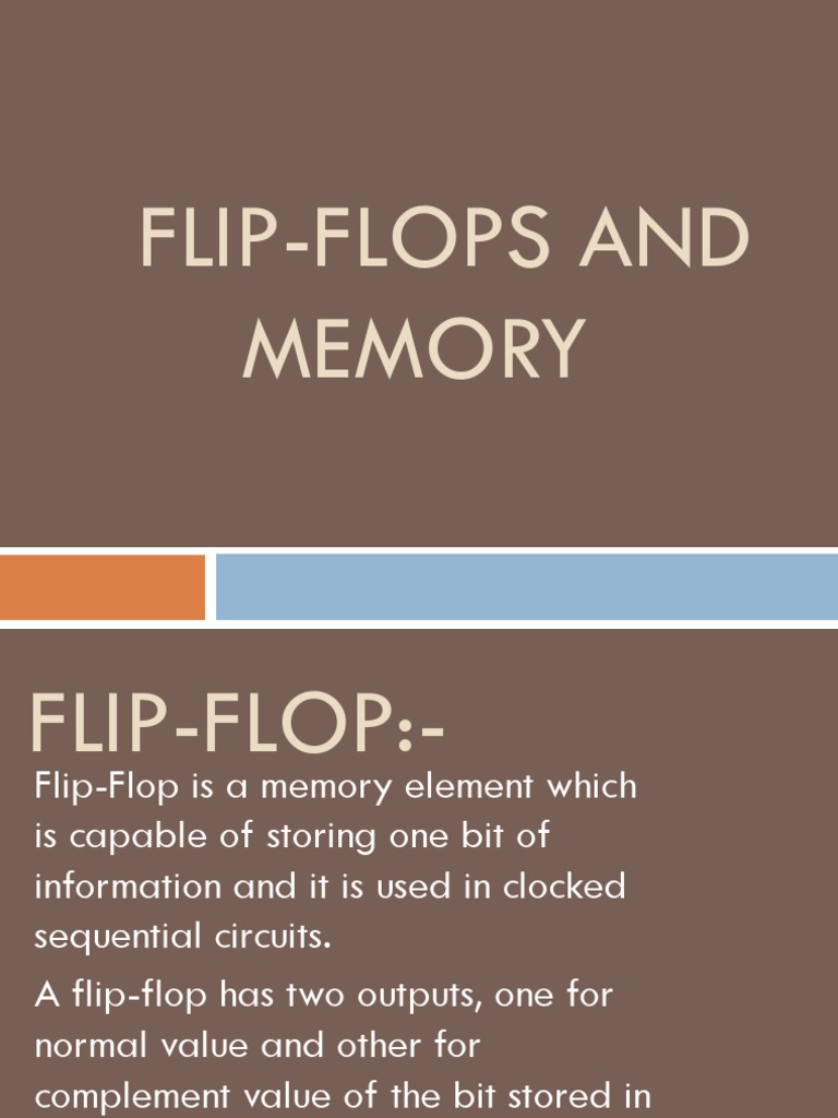 Flip-Flops in Memory Design | PDF | Manufactured Goods | Computing