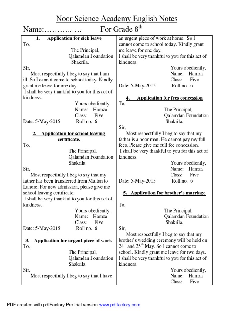 English Notes | PDF