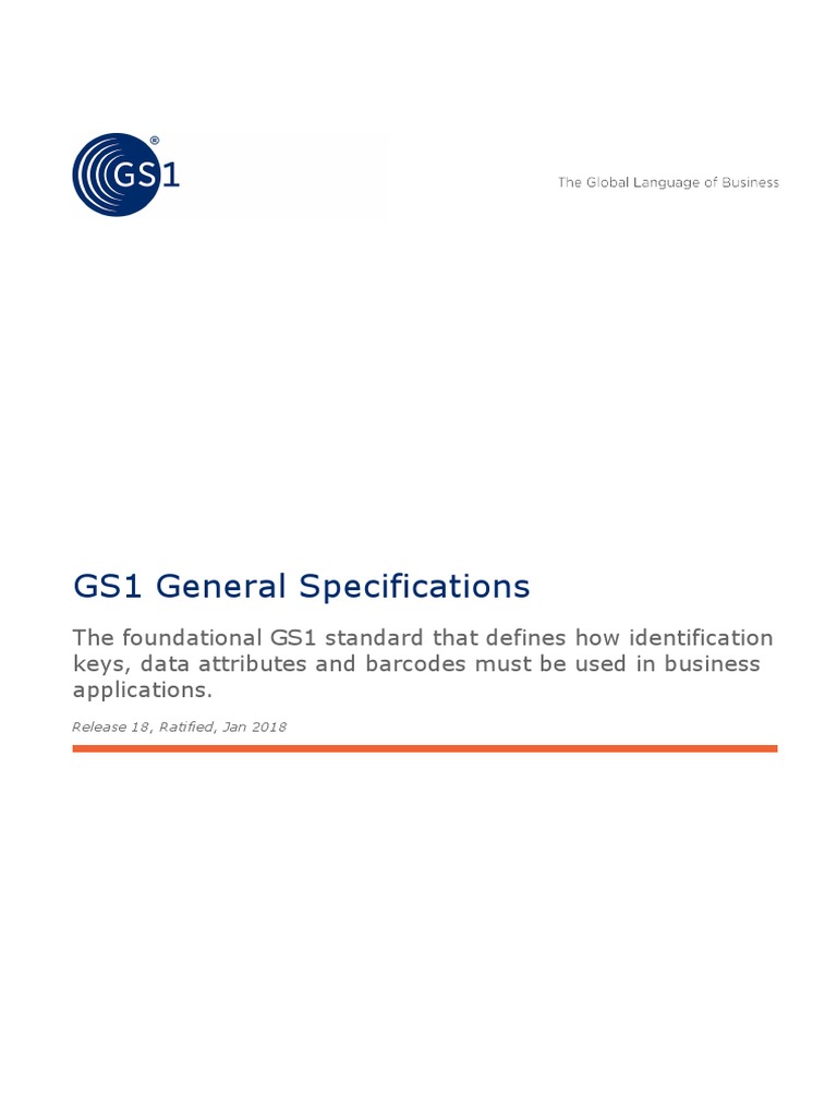 GS1 Spec | PDF | Barcode | Intellectual Property