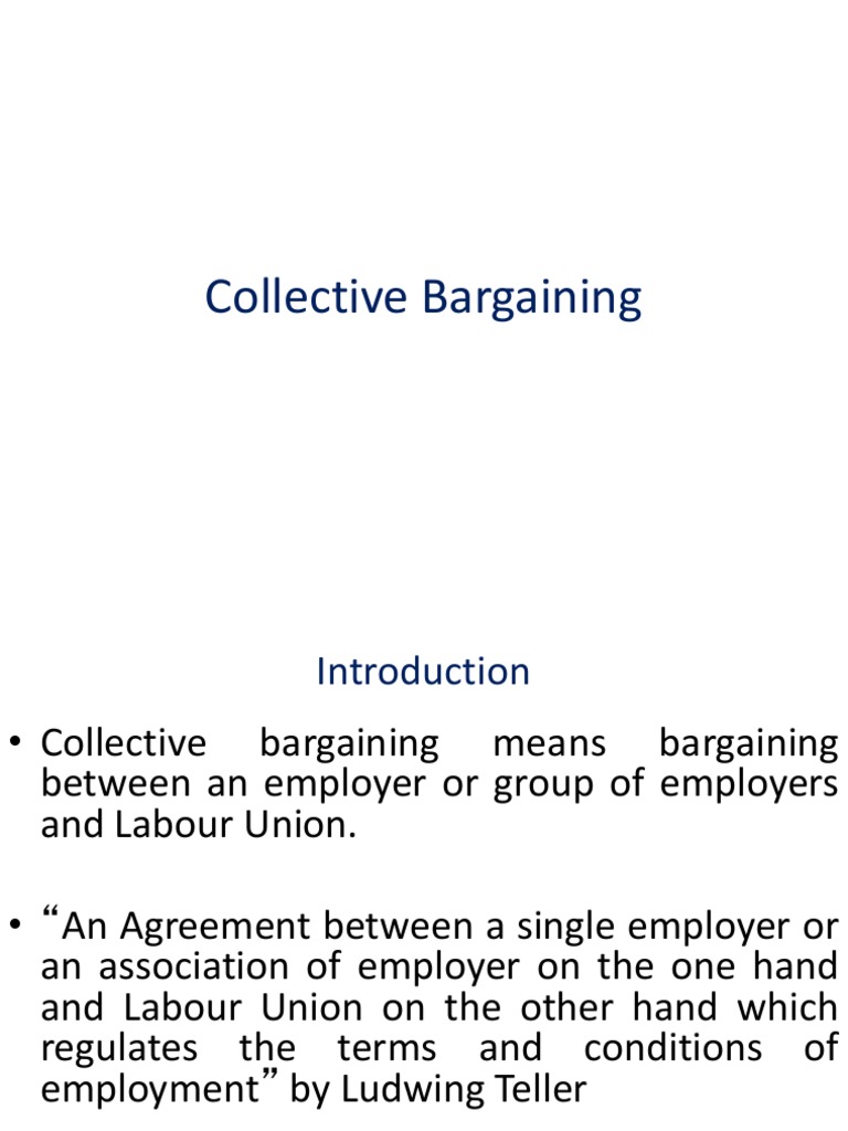 Collective Bargaining | Collective Bargaining | Trade Union