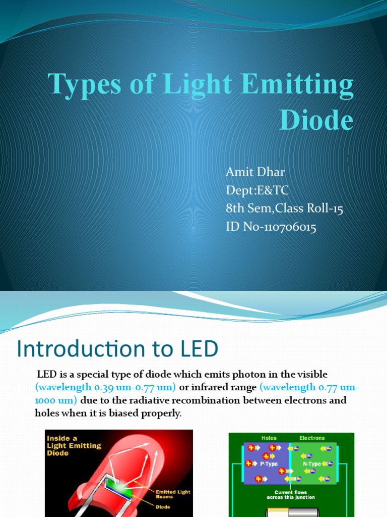 Types and Materials of LEDs Explained | PDF | Light Emitting Diode ...