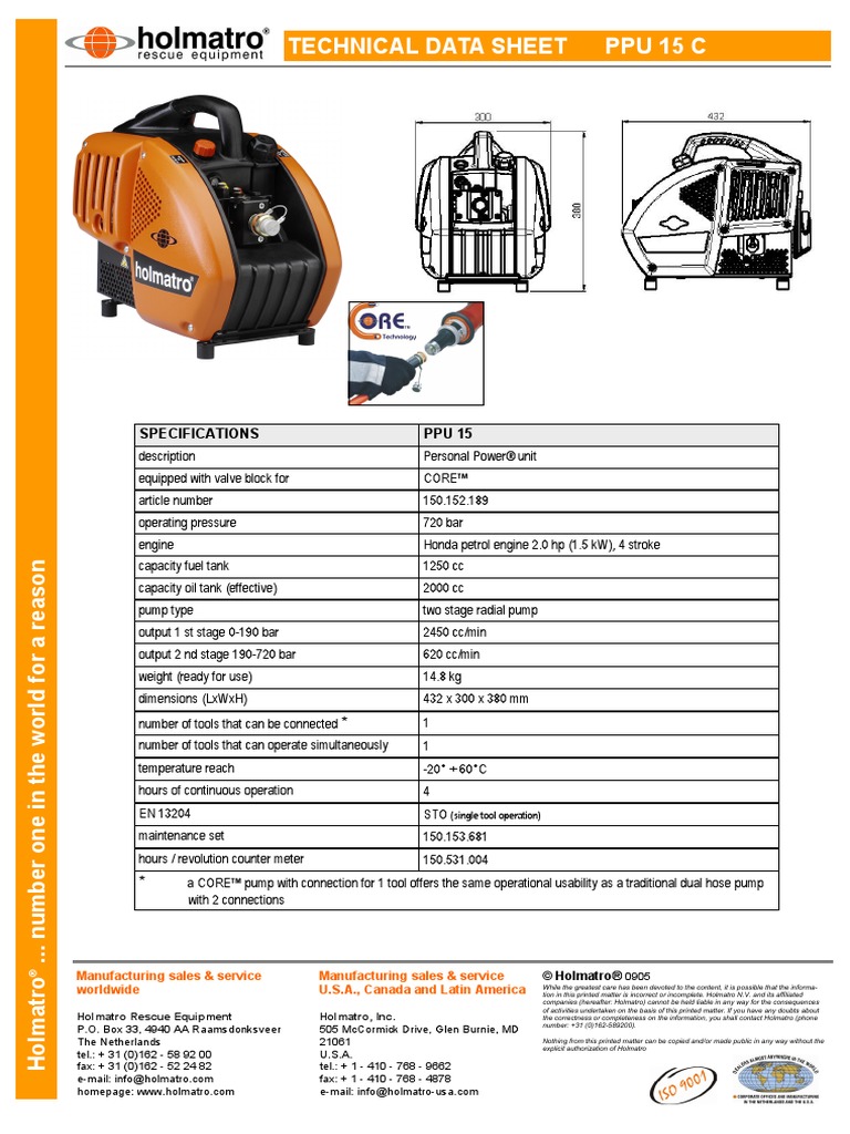 Holmatro | PDF | Machines | Internal Combustion Engine