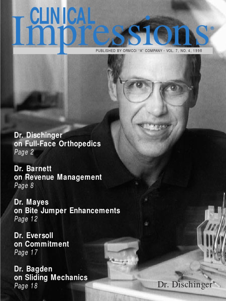 Impressions: Dr. Dischinger On Full-Face Orthopedics | PDF ...