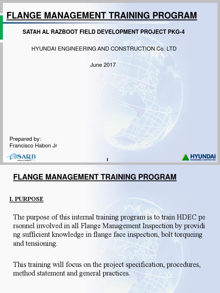 Flange Management Training Program 0 | Nut (Hardware) | Screw