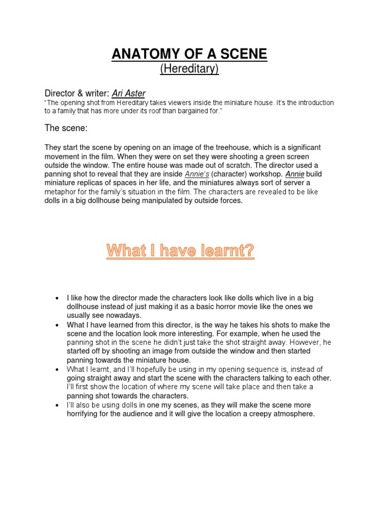 Anatomy of A Scene 2 | PDF