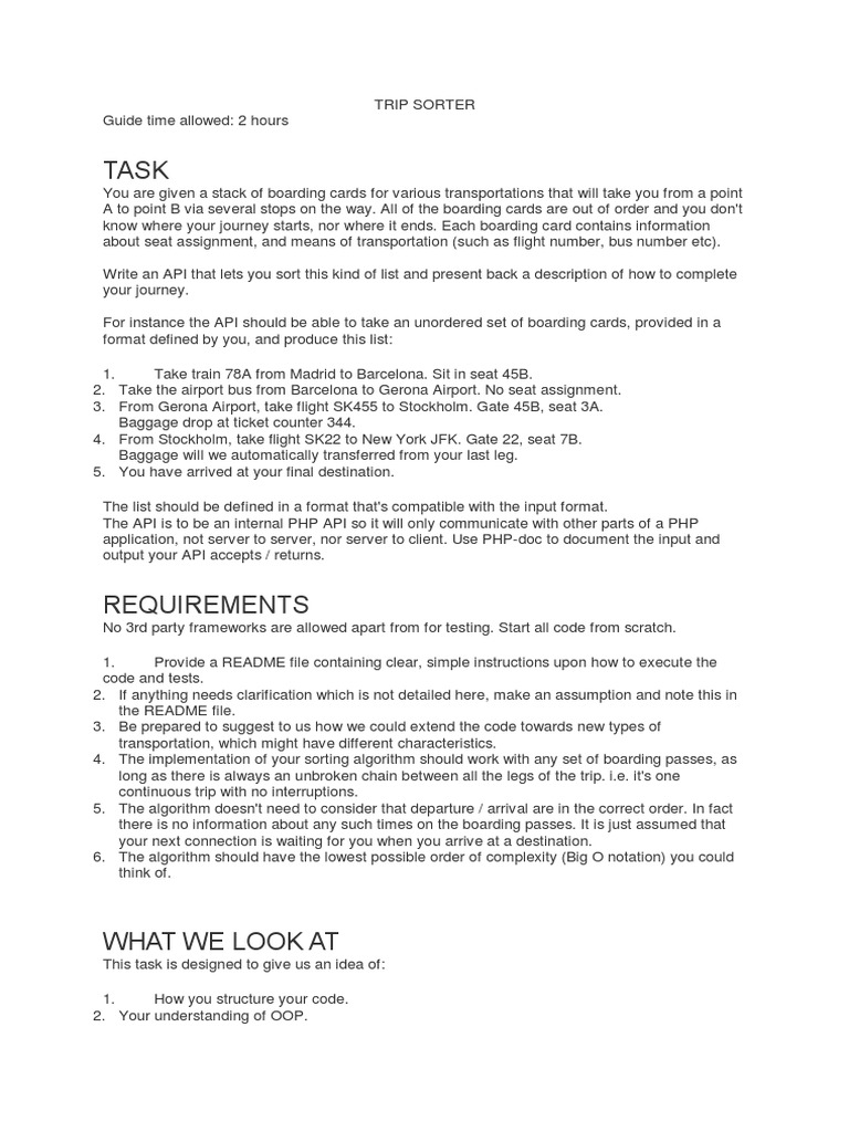 Back End Test | PDF | Application Programming Interface | Algorithms