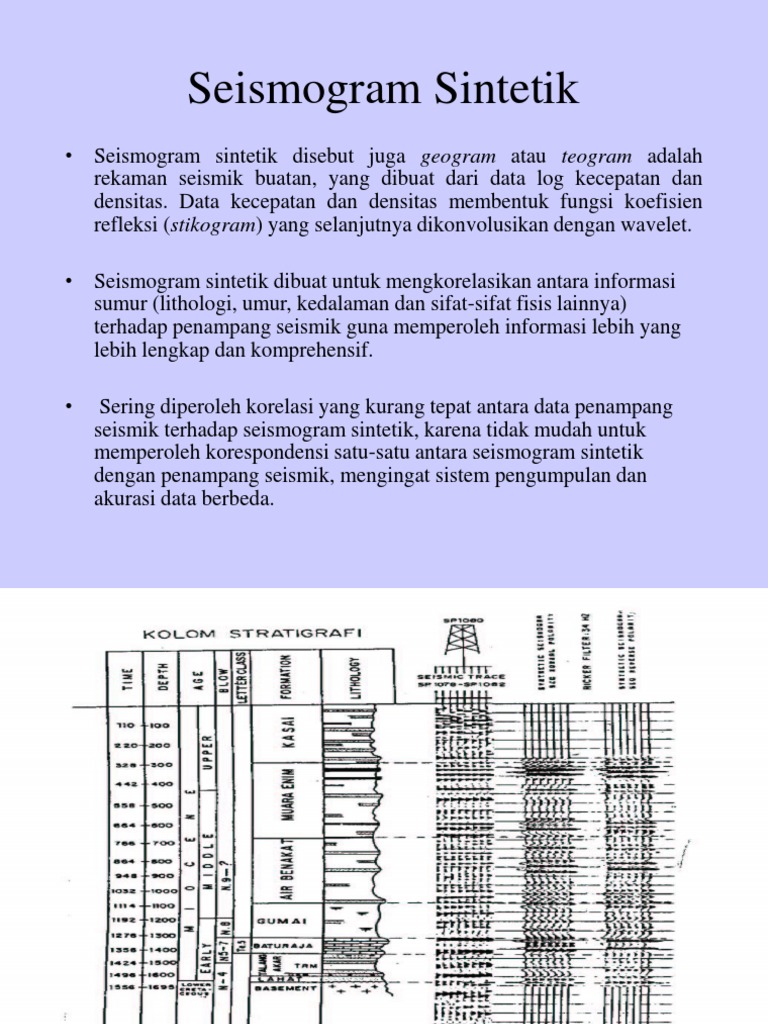 Seismogram Sintetik | PDF