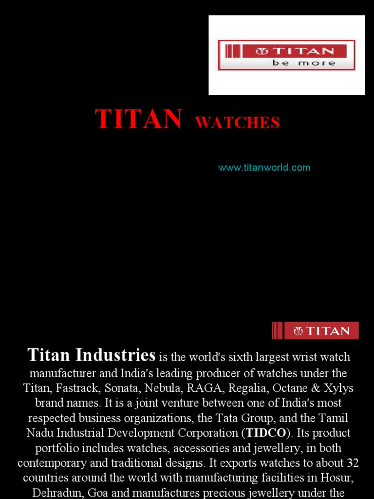 Titan Watches: Company History Overview | PDF | Brand | Companies