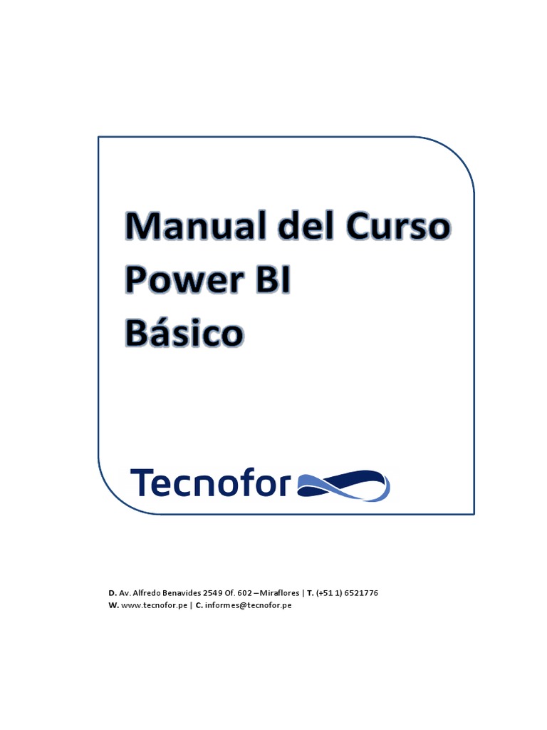 Manual Power BI - Básico | PDF | Tabla (base de datos) | Computadora de ...