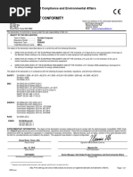 Example of EU Declaration of Conformity (DoC) Adopted by EMC ADCO | PDF ...