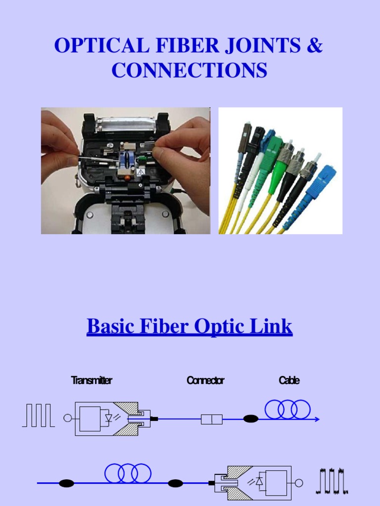 OFC-Joints & Connections | PDF | Optical Fiber | Electrical Connector