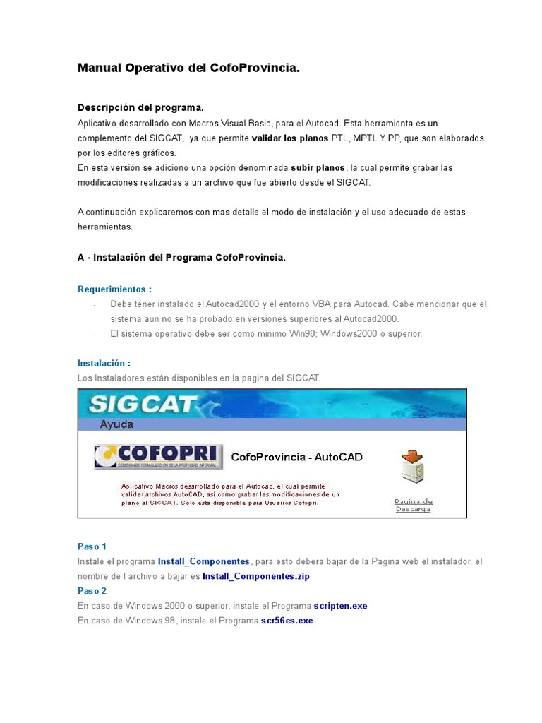Manual CofoProvincia | PDF | Archivo de computadora | Point and Click