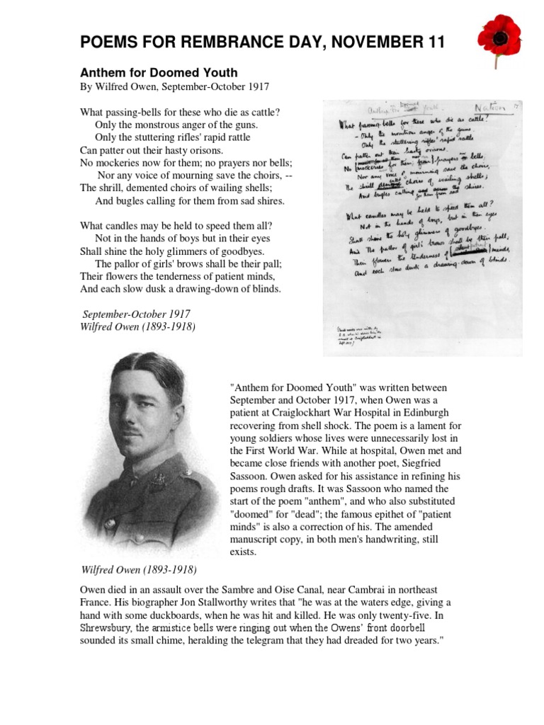 Anthem for Doomed Youth | PDF