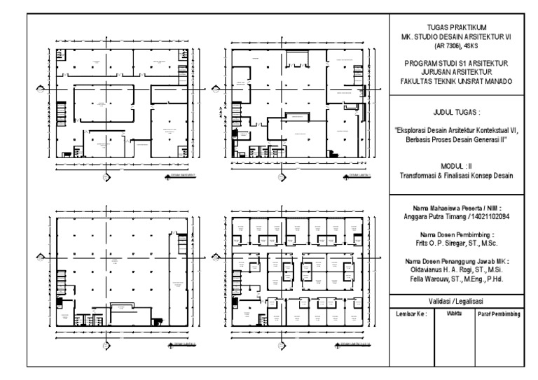 1.denah (Basement, Lantai 1,2,3)