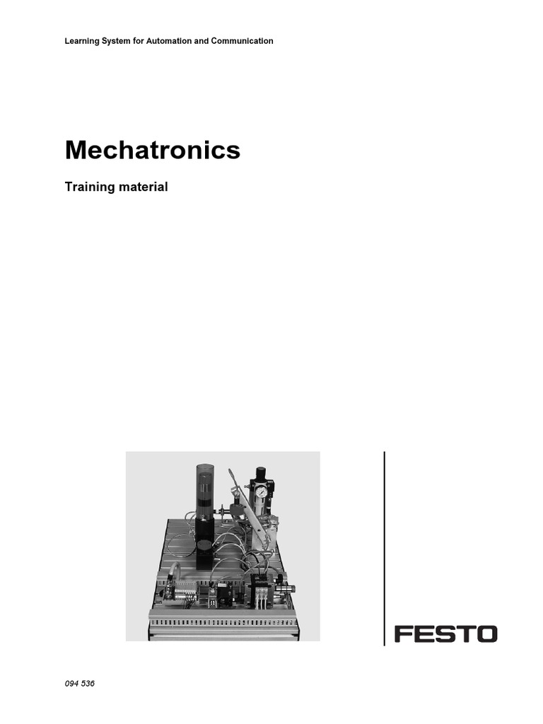 FESTO - Mechatronics Training Material | PDF | Programmable Logic Controller | Machines