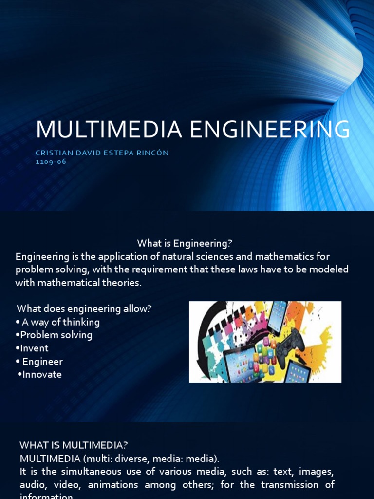 Ingenieria Multimedia Ingles | PDF | Multimedia | Application Software