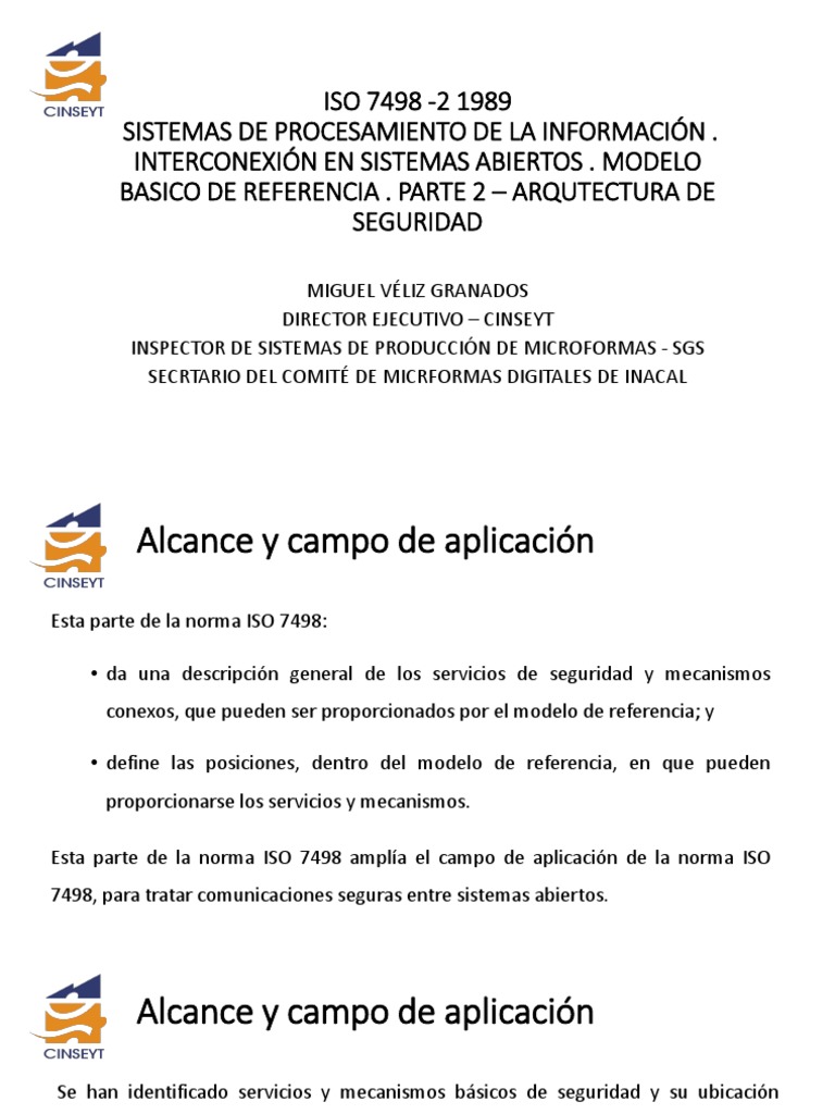 Iso 7498-2 | PDF | Criptografía | Autenticación
