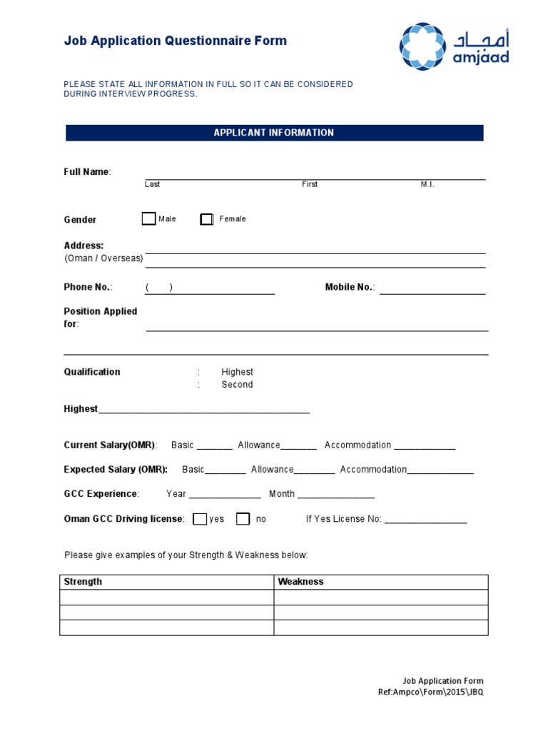 Applicant Information | PDF