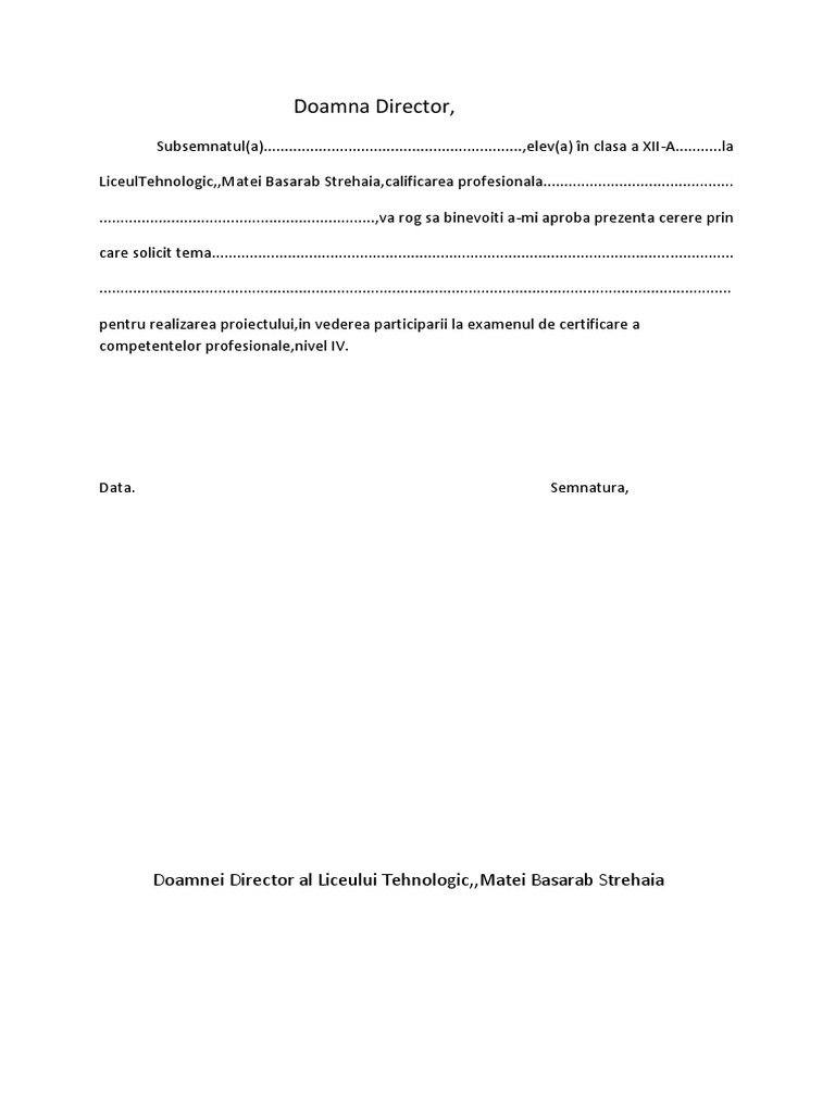 Doamna Director | PDF