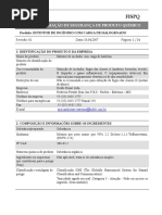 MODELO BÁSICO DA FISPQ | Embalagem e Rotulagem | Química | Avaliação ...