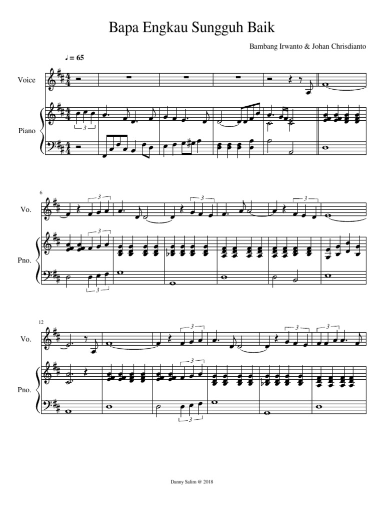 Bapa Engkau Sungguh Baik | PDF